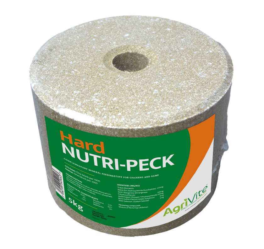 Agrivite Nutri-Peck Hard Poultry Pecking Block 5kg – Chook Manor Ltd