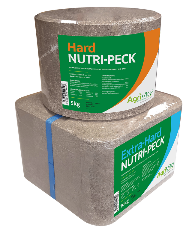 Agrivite Nutri-Peck Hard Poultry Pecking Block 5kg – Chook Manor Ltd