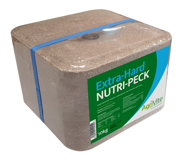 Agrivite Nutri-Peck Extra Hard Poultry Pecking Block 10kg – Chook Manor Ltd