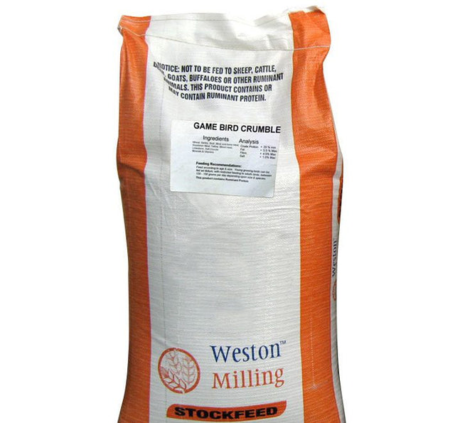 Game & Quail Crumble 25kg – Chook Manor Ltd